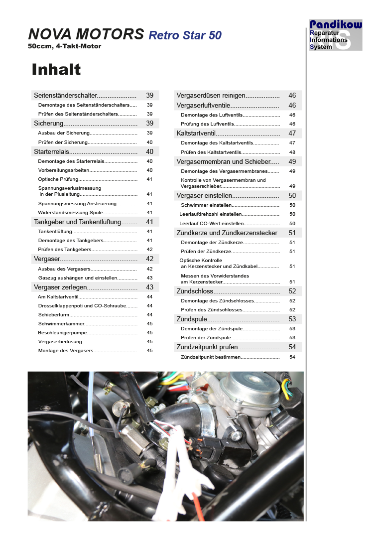 Nova Motors Retro Star Reparaturanleitung Pdf