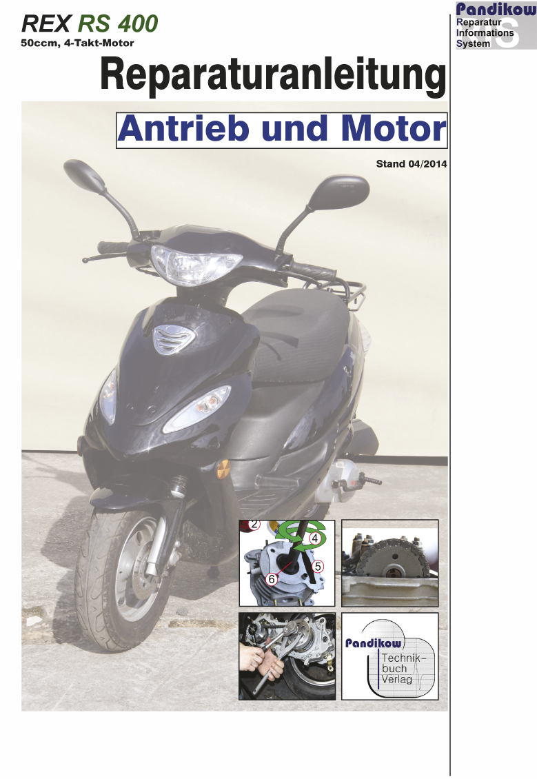 Pandikow Buch Reparaturanleitung RIS Rex RS 400 4T Antrieb und Motor ...